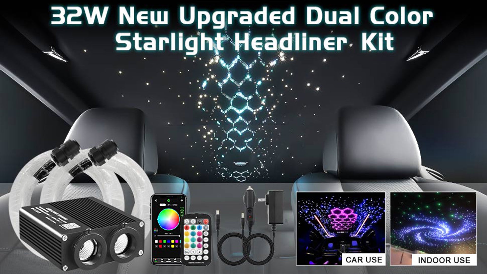 Online sale starlight headliner kit, fiber optic light for car ceiling ...